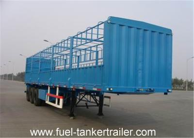 China Standard Cargo Truck Trailer with 600mm height , 800mm / 1200mm side guard for sale