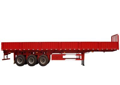 China Cargo Tri axles side wall trailer with 20 U shaped steel Side beam for sale