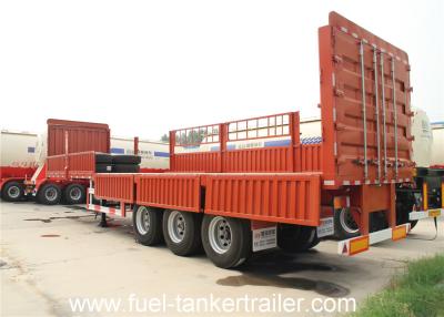 China Shandong Shengrun 13m Tri Axle Gooseneck Side Wall Trailer for bulk cargo transportation for sale
