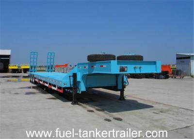 China 30 tons 2 axles low bed semi trailer for delivering big equipment for sale
