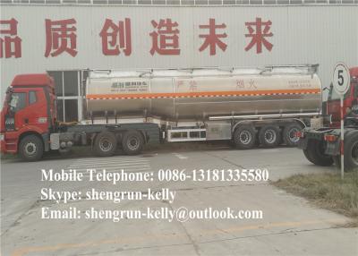 Cina camion cisterna infiammabile del cemento del rimorchio dell'autocisterna del combustibile liquido 46 di CBM 3 degli assi in vendita