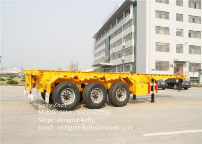 China High bearing capacity 3 Axles 40ft ISO Container Chassis FOR Truck Semi Trailer for sale