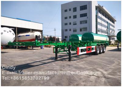 China Tri Axle Container Trailer Chassis For Carrying International Standard 20 / 40FT Container for sale