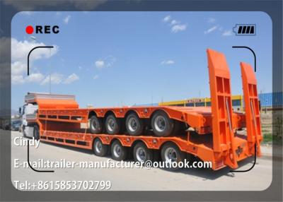 China Heavy Duty Multi - axle Hydraulic Low Bed Trailer Customizable for sale