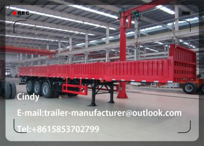 China 600-2000mm Height Multi axles Side Wall Trailer truck transport bulk cargo for sale