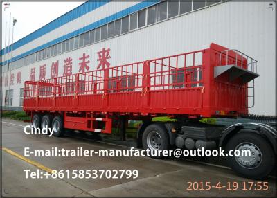China Fence Cargo Side Wall Trailer for Livestock / Cow / Cattle Transportation for sale