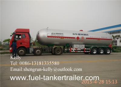 China 56 CBM  56000L LPG semi trailer for transport cooking propane gas for sale