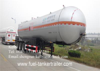 China Tri - axle LPG tank trailer truck for liquid propane gas transportation for sale