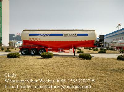 中国 28-55CBM セメントの輸送はセメント タンク トレーラー 13000*2500*3990mm をトラックで運びます 販売のため