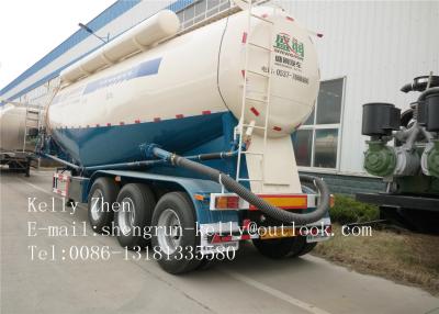 中国 60CBM 小麦粉 3 の車軸バルク セメントのトレーラー/バルク粉および粒子タンク トレーラー 販売のため