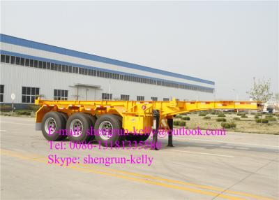 China Trucks And Trailers , 3 Axle Skeleton Semi Trailer Container Chassis for sale