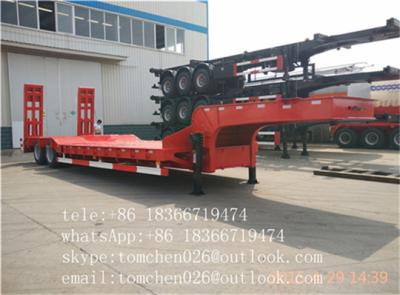 China low body semi trailer / china heavy duty 80T low bed semi trailer sale for sale