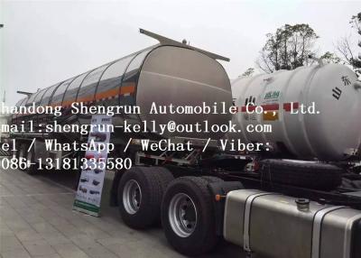 Cina 48000 rimorchio dell'autocisterna del combustibile della lega di alluminio dell'asse di Lites 3 per liquido/benzina in vendita