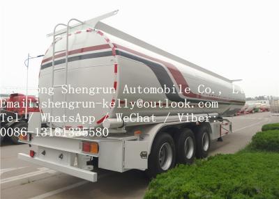 Cina Semirimorchi cisterna del petrolio dell'asse camion/36cbm 3 della traccia della petroliera della copertura di botola del acciaio al carbonio in vendita