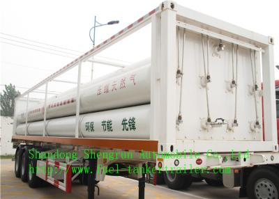 China Remolque líquido del tanque de CNG, FUWA 13T con los árboles de la marca de FUWA en venta