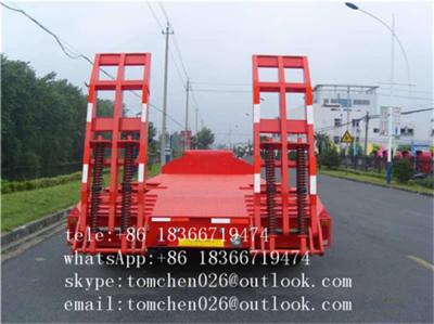 China 13M Low Bed Gooseneck lowboy trailers heavy duty equipment trailers for sale