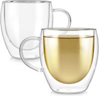 Quality Double Wall Glass Mug for sale