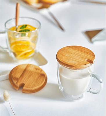 China 250/350/450ML Double Wall Heat Insulated High Borosilicate Coffee Glass Cup for sale
