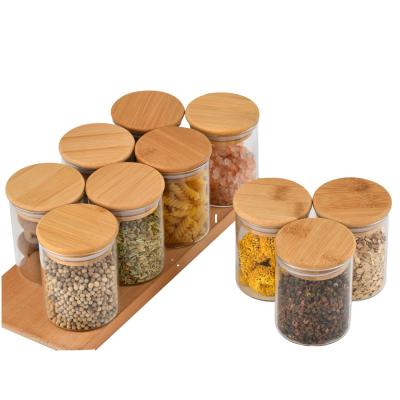 China 10oz Modern Design Airtight Glass Jars Non Toxic For Home Kitchen Food Storage for sale