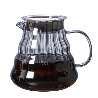 China Eco Friendly Food Grade Glass Coffee Pot Set Includes Filter Modern Style for sale