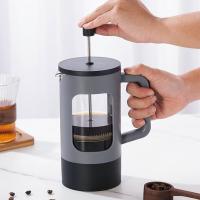 Quality Portable Double Wall Glass French Press Stainless Steel Borosilicate Glass for sale
