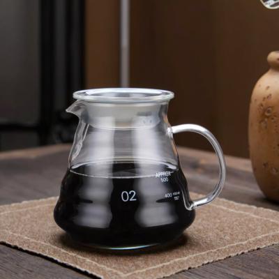 China Food Grade Borosilicate Glass Coffee Press Handmade Tea Press Pot 360ml 600ml 800ml for sale