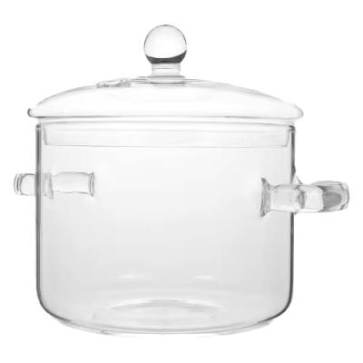 China Modern Heat Resistance Glass Cooking Pot Multi Functional Tableware Soup Set for sale
