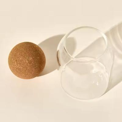China Handmade Borosilicate Glass Candle Cup Oval Cylinder Empty Glass Candle Jar for sale