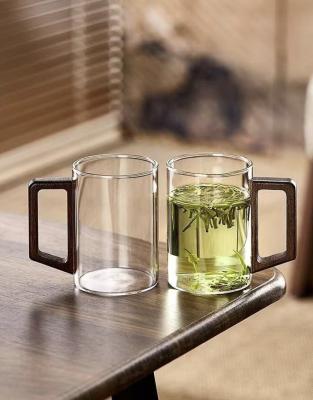 China Classic Home Use Hot Water Tea Cup Eco friendly Transparent Reusable Dishwasher Safe for sale