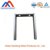 China Customized U Wall Mounting Brackets Single Side Structure Sheet Metal Fabrication Parts for sale