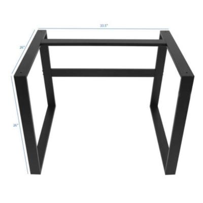 Cina Fabbricazione personalizzata per mobili Leg Bar Metallico Cornice base del tavolo con finitura regolabile e nera in vendita