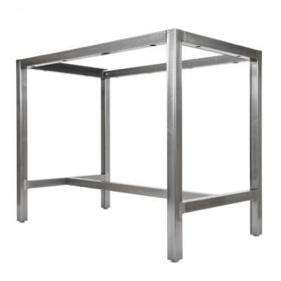 Cina Fabbricazione personalizzata per mobili Leg Bar Metallico Cornice base del tavolo con finitura regolabile e nera in vendita
