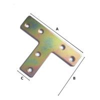 China Customized Metal Flat T Bracket for Woodworking Structures 80mm x 40mm for sale
