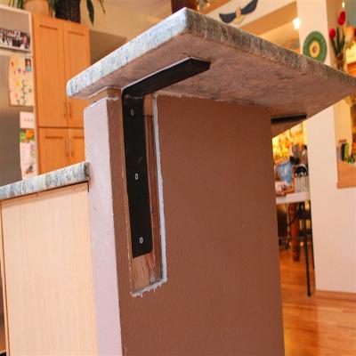 China Process Stamping Punching and Bending's Customized Granite Countertop Support Brackets Te koop