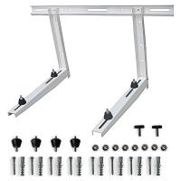 China Custom Cold Rolled Steel Air Conditioner Brackets Durable Galvanized Support 2 Pack for sale
