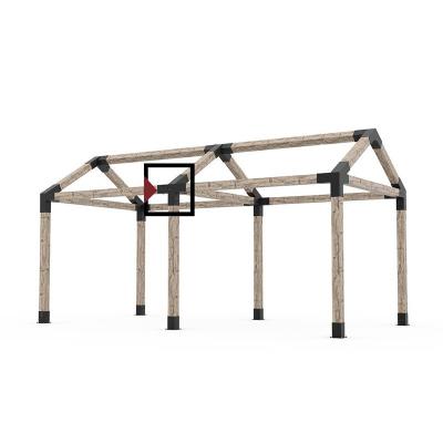Cina Supporti in acciaio Supporti per pergola modulare Stivali per kit di supporto in legno elevato personalizzato in vendita