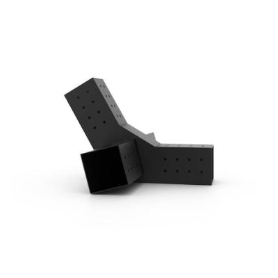 Cina Brackets per pergola in metallo nero personalizzati per kit in acciaio inossidabile triangolare 4x4 6x6 8x8 in vendita