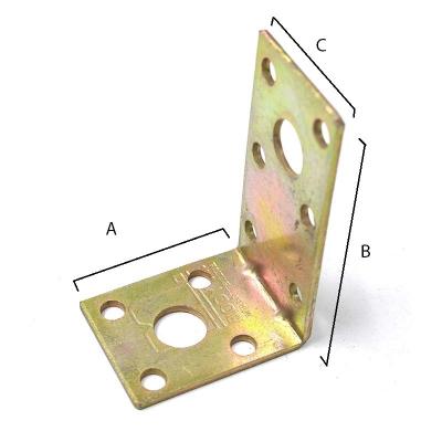 Cina Fornitura legno connettore giunzione appendiabiti angolo di acciaio bracciale di connessione metallo 0,4-3mm spessore in vendita