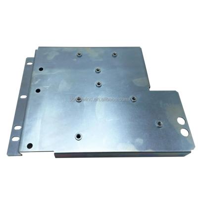 China Estampagem, perfuramento, dobra, peças de chapa de metal personalizadas para estrutura de suportes de lado único à venda