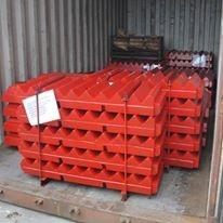 China shanbao PE/PEX crusher parts high manganese steel casting jaw plate crusher jaw plate for sale