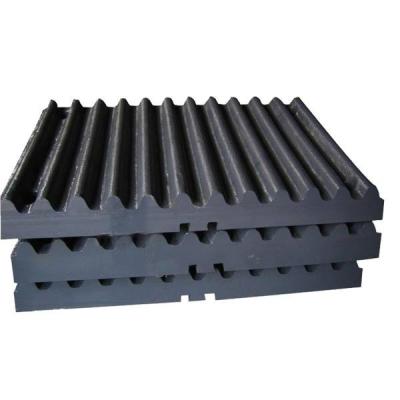 China jaw crusher plate jaw plate fixed jaw swing jaw jaw crusher spare and wear parts shanbao pe400*600jaw plate for sale