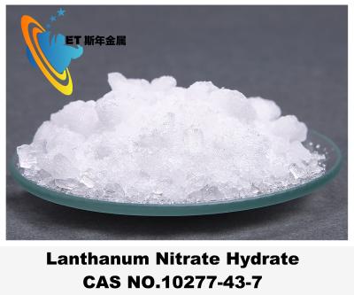 China Reaction Catalyst Lanthanum Nitrate Hydrate Colorless Crystals CAS 10277-43-7 for sale