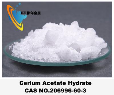 중국 99.9%-99.999% 아세트산 세륨 수화물 CAS 206996-60-3 분말 또는 결정 판매용