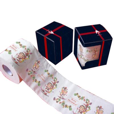 China printed toilet tissue 2ply 250 sheets 100% virgin pulp printed toilet paper china factory for sale