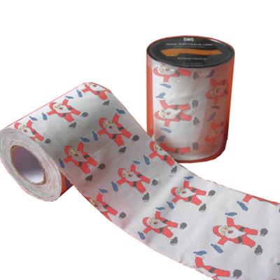 China 4 pack toilet paper roll 2ply 250 sheets 100% virgin pulp printed toilet paper wholesale for sale