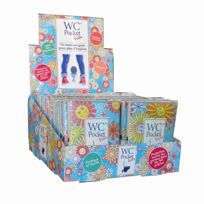China flushable paper toilet seat cover 40cmx 42cm 10pcs travel pack custom printed for sale