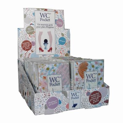China printed  paper  toilet seat cover  40cmx 42cm 10pcs travel pack disposable tissue supplier for sale