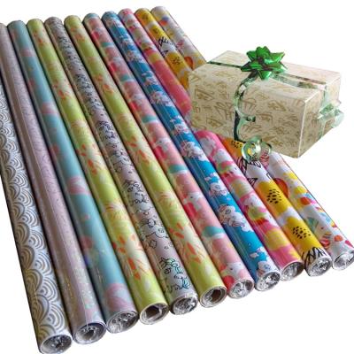 China 30inch x 120inch  80gsm coated paper custom printed  wrapping paper supplier for sale