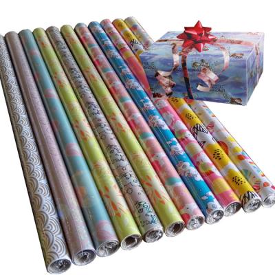 China 30inch x 120inch gift wrapping paper 80gsm coated paper custom wrapping paper for sale