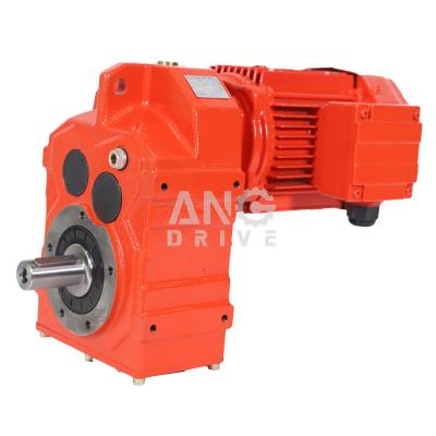 China 220v 380v AC Asynchronous Gear-motor Parallel Shaft Flat type Helical Gear Motor for sale